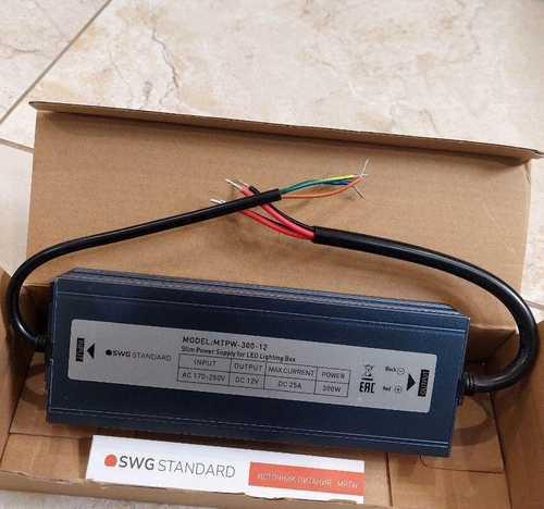 Блок питания для светодиодной ленты SWG 12v 300w i