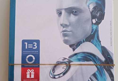 Антивирус eset NOD32 коробка 1 год 3 пк