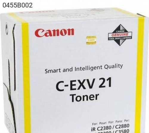 Тонер-картридж Canon C-EXV21 Лазерный Желтый 14000