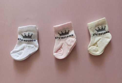 Набор носочков 3 шт. для новорожденных