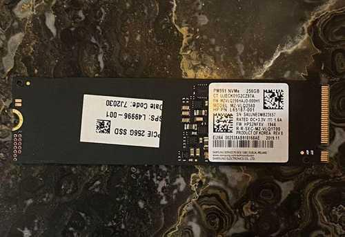 SSD накопитель samsung m2 256gb