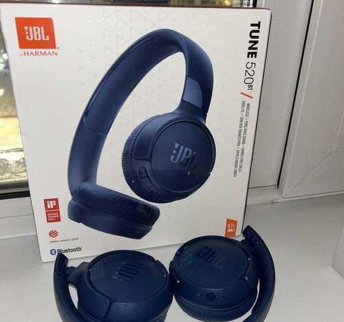 Беспроводные наушники JBL Tune 520BT синие