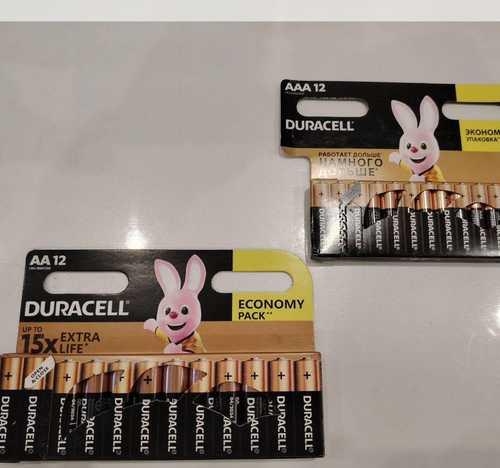 Батарейки duracell мизинчиковые и пальчиковые