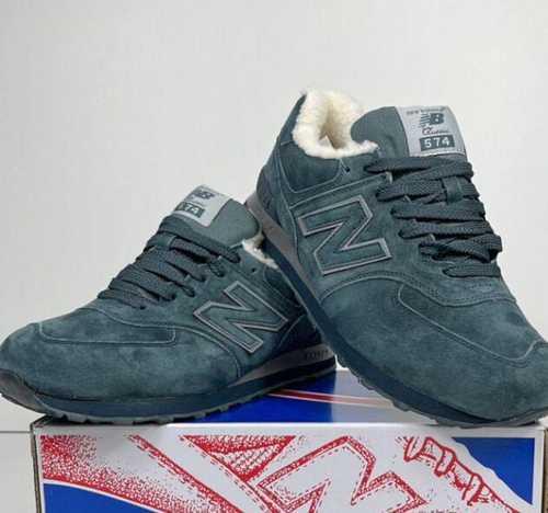 Зимние кроссовки New Balance 574 с мехом