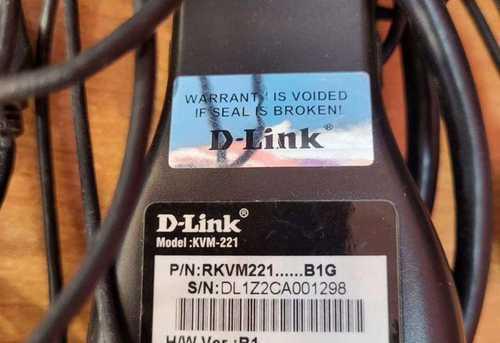 KVM переключатель D-Link KVM-221