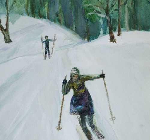 Рисунок "Лыжница"