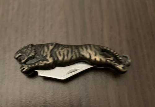 Сувенирный мини нож брелок Тигр