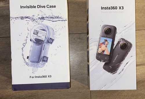 Insta360 one x3 + Invisible Dive Case