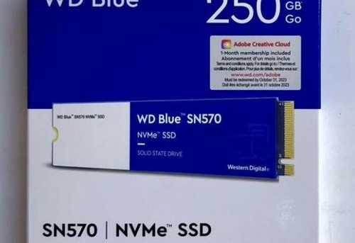 SSD накопитель M.2 2280 WD Blue SN570 250Гб