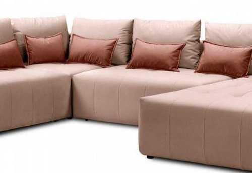 Угловой диван Чилетти П-образный дизайн 3