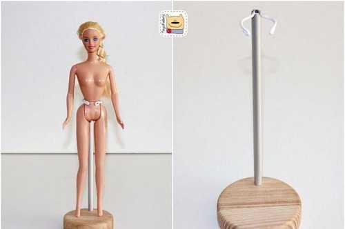 Подставка для Барби (Barbie) деревянная круглая