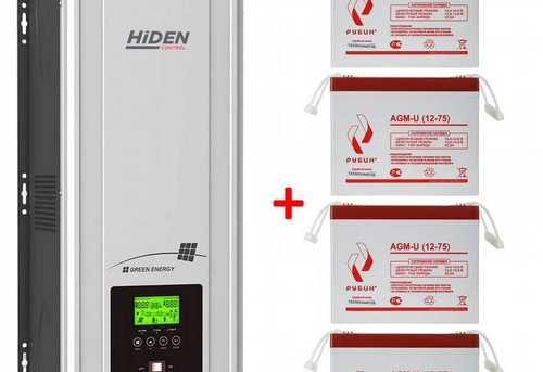 Ибп Hiden Control HPS30-6048 + Рубин AGM-U 12-75 x