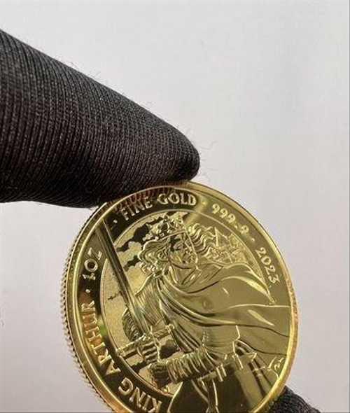 Монета "Король Артур" 31.1г золота, 2023 г