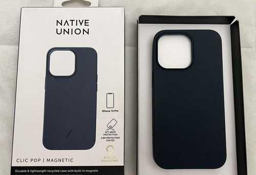 Чехол новый native union синий iPhone 13 pro