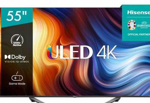 Телевизор LED Hisense 55" 55U7HQ черный 4K Ultra H