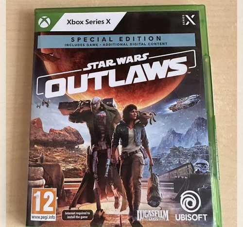 Star Wars Outlaws xbox диск