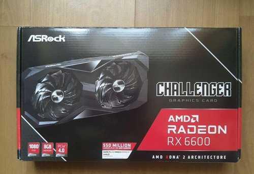 Новая видеокарта asrock radeon RX6600 challenger