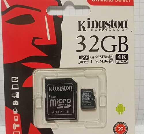 Карта памяти microsd 32 GB