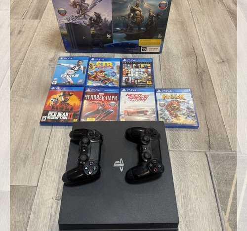 Ps4 pro 1tb с играми