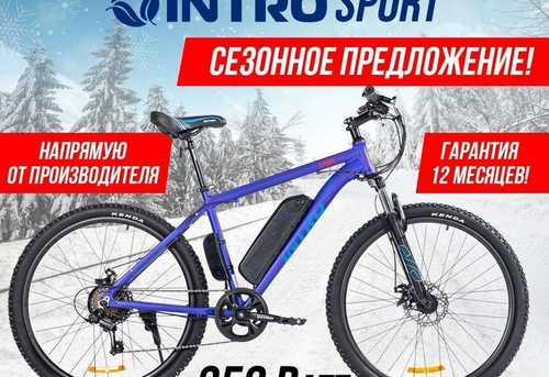 Электровелосипед intro Sport Сине-красный-2686