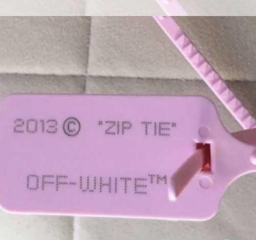 Off-White ZipTie 2013- брелок