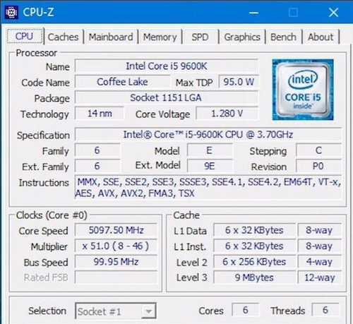 Продам процессор intel i5 9600k либо комплект