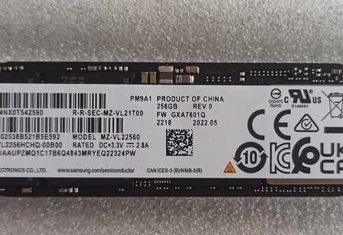 Жесткий диск SSD nvme Samsung PM9A1 1Tb и 256