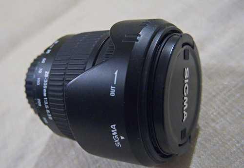 Sigma zoom 28-300mm f3.5-6.3 macro для nikon