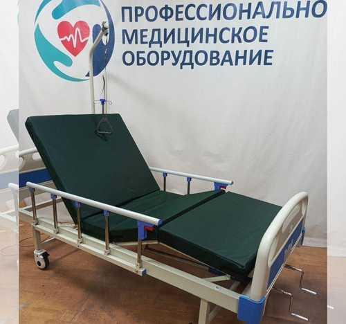 Кровать медицинская механическая подьем спины ног
