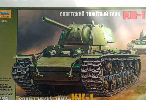 Сборная модель советского танка кв-1 1/35