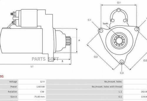 Стартер Honda Accord 97-03 / Odyssey 97-04 / Shutt
