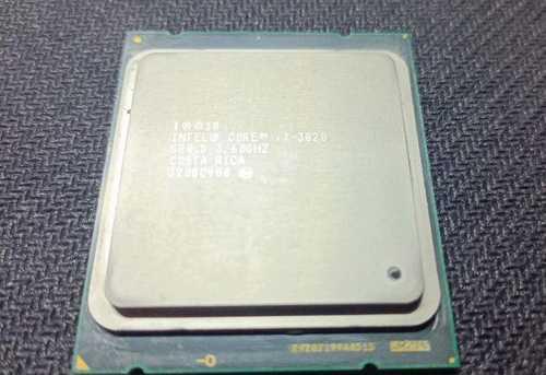CPU Intel i7-3820 LGA2011 процессор 3.6 Ghz