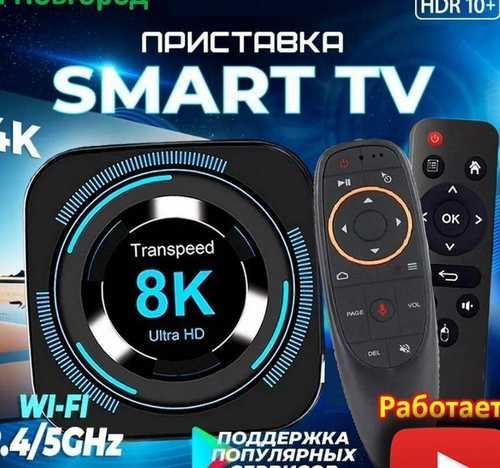 SMART TV приставка прошитая для Ютуб. Артикул 052