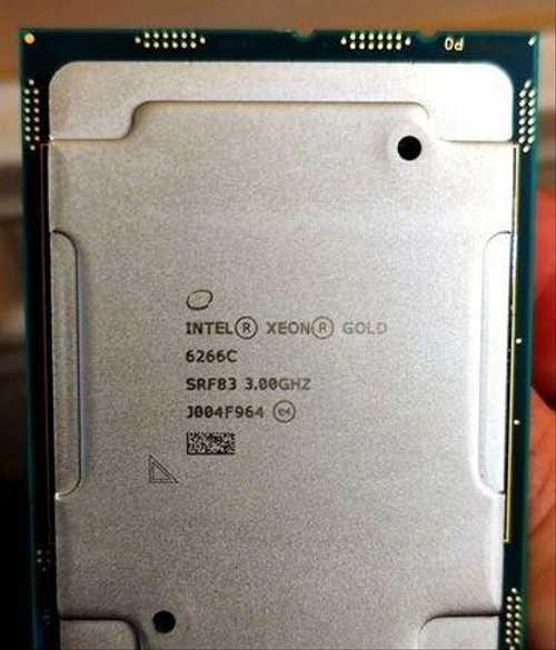 Xeon Gold 6266c 22 ядра 3.0-3.4Ghz 30mb 205w