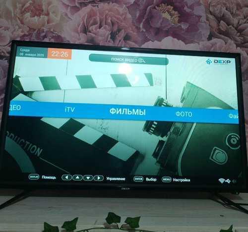 Телевизор SMART tv с вайфаем бу