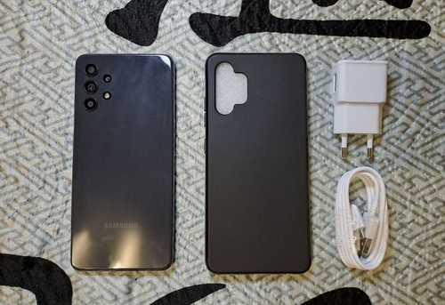 Samsung A32 4/128GB Black + новый матовый чехол