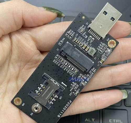 Адаптер (M.2) на USB 3.0 со слотом для SIM-карты