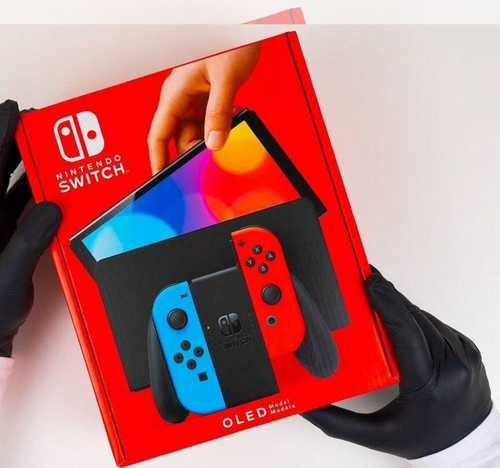 New Nintendo Switch oled + 256 GB + стекло