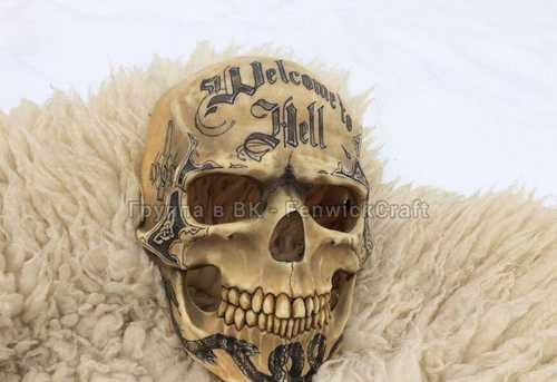 Маска черепа с Крутыми Татуировками/Хеллоуин