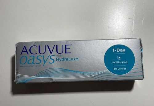 Линзы контактные acuvue oasys однодневные -1,25