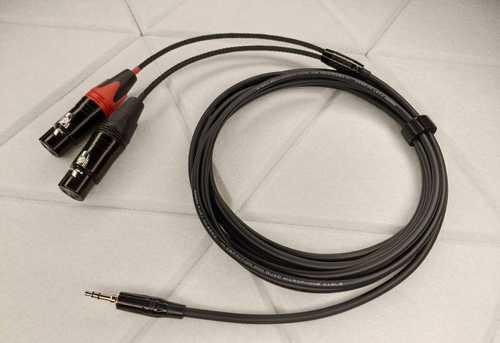 Jack 3,5 stereo на 2 Xlr гнездо mogami 2893