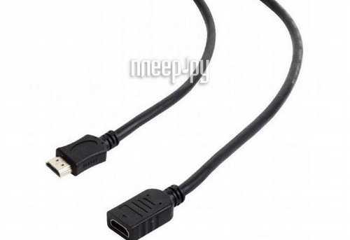 Gembird Cablexpert hdmi 19M/19F v2.0 0.5m Blac