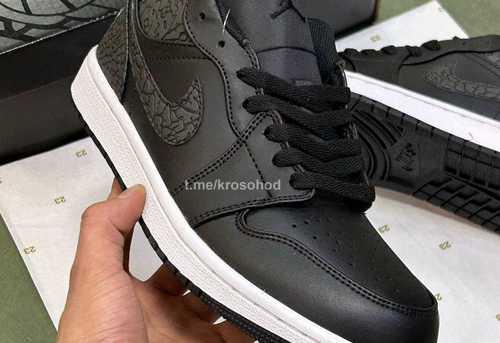 Кроссовки Nike Air Jordan 1 Low SE Black Elephant