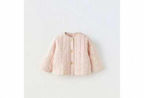 Цветочная куртка Zara, средне-розовый