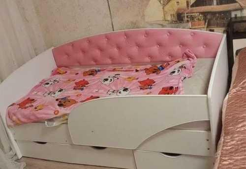 Детская кровать Алиса с бортиком в наличии