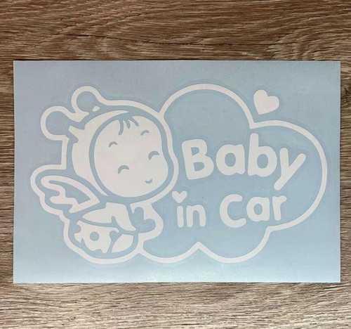 Наклейки оптом на авто виниловые "baby in car"