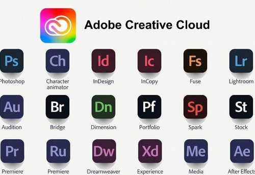 Adobe Creative Cloud 2023 / подписка