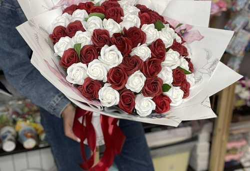 Букеты из 25, 35, 51, 101 розы, цветы с доставкой
