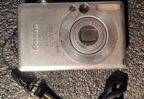 Компактный фотоаппарат canon ixus 40
