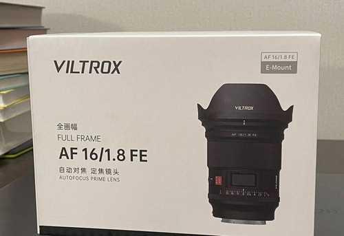 Объектив Viltrox AF 16mm f/1.8 FE-mount Sony